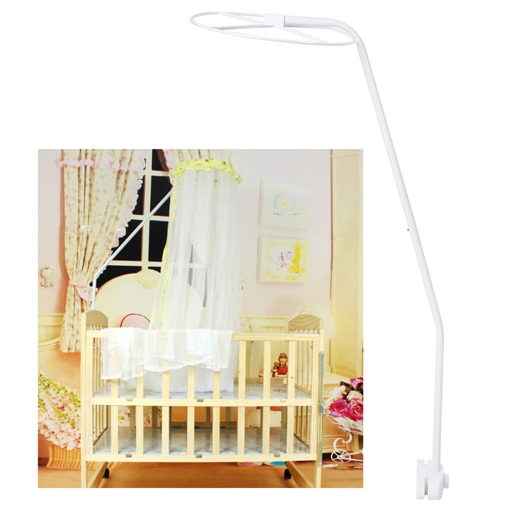 RUIRUIY Mosquito Net Stand, Mosquito Net Holder with Adjustable Clip-On Stand for Baby Crib, Mosquito Net Accessories