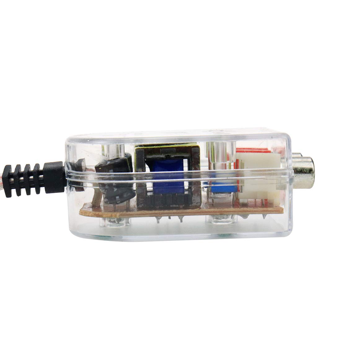 AUTUT 2 Pcs High to Low Speaker Impedance Converter Audio Signal Adapter for Speaker Output to RCA Line Control Car Amplifier Wiring