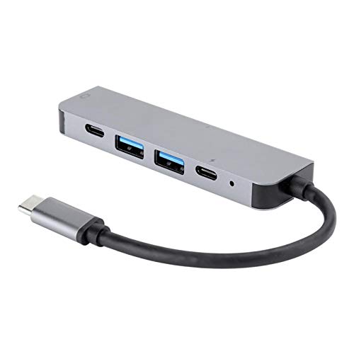 Adapter Dock, 5Gbps Practical 5‑in‑1 Reliable Aluminum Alloy Hub, for Laptop Computer Office Home