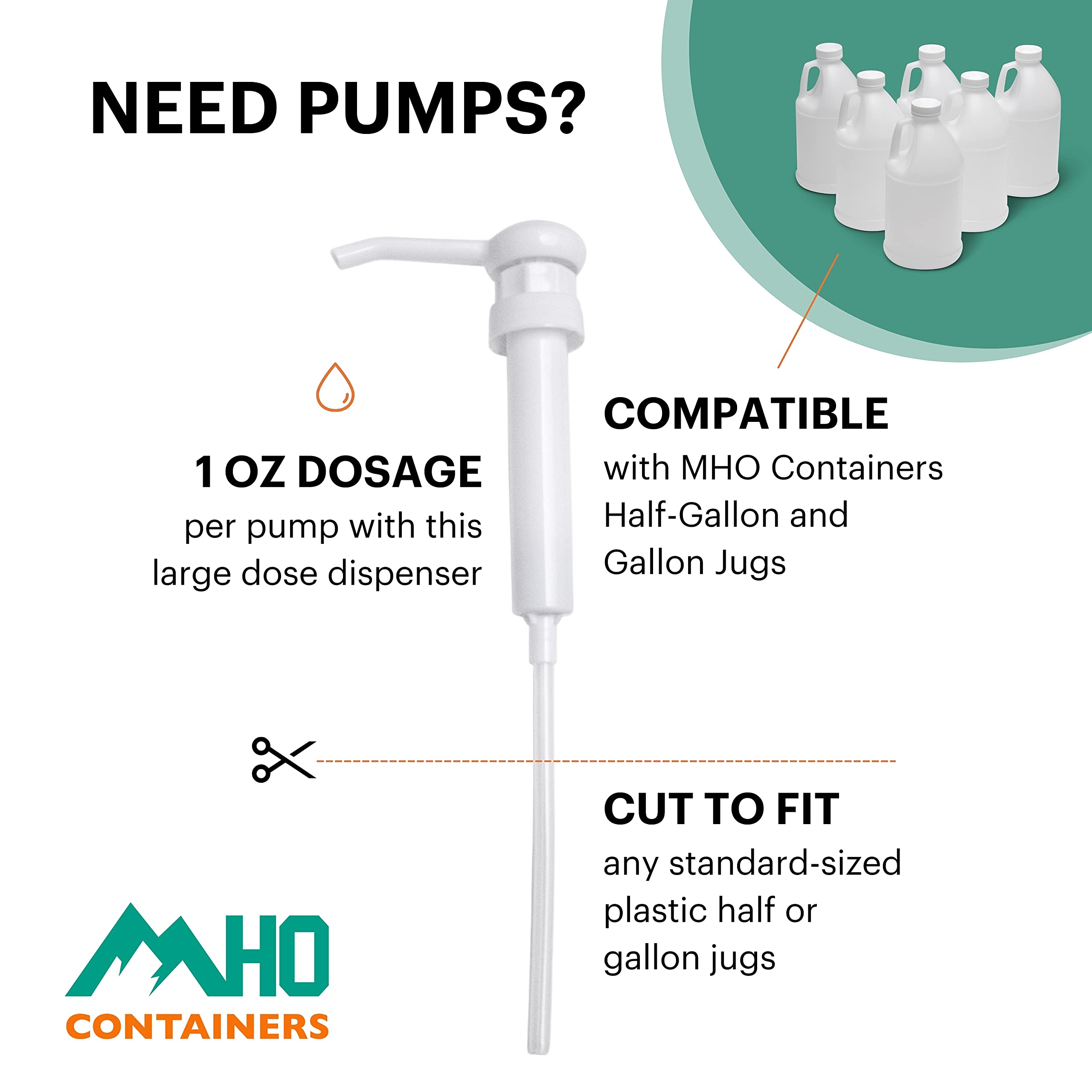 MHO Containers | 1 Gallon HDPE Plastic Jug with Reshipper Box and Child-Resistant Caps | Made in USA β Pack of 4