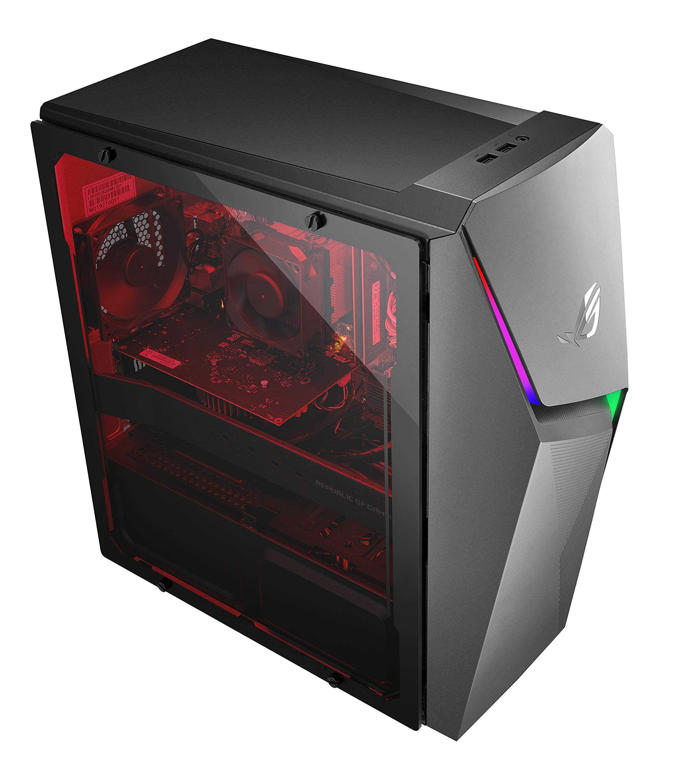 ROG Strix GL10DH Gaming Desktop PC, AMD Ryzen 5 3400G, GeForce GTX 1650, 8GB DDR4 RAM, 512GB PCIe SSD, Wi-Fi 5, Windows 10 Home, GL10DH-PH552 (Renewed)