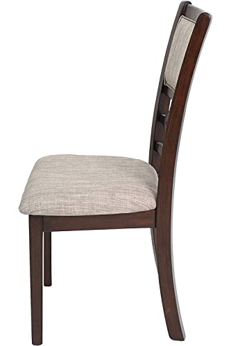 New Classic Furniture Mitchell 5-Piece Dining Set with 1 Table and 4 Chairs, Brown Cherry