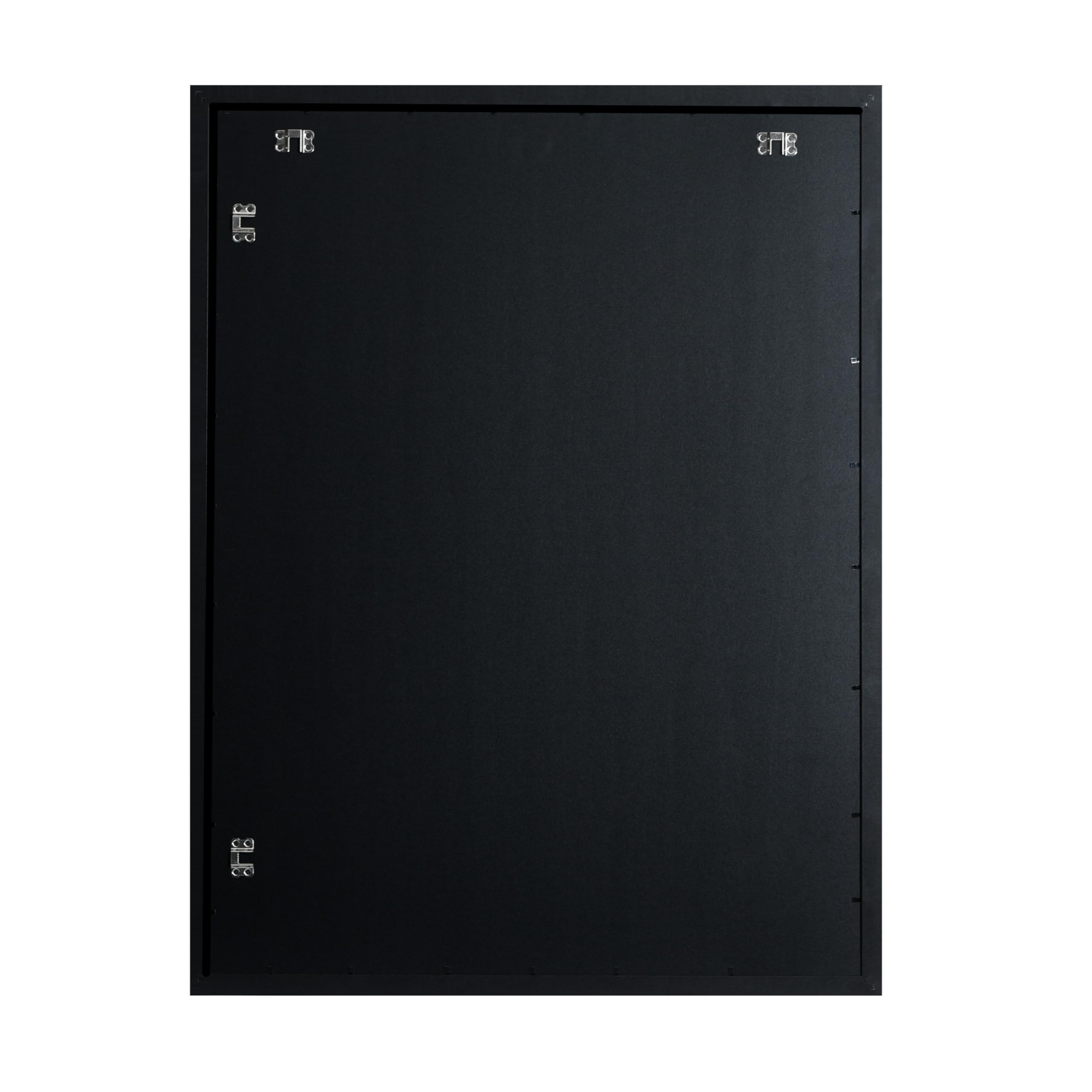Frame Amo 24x32 Black Solid Wood Picture Frame with 19.5x27.5 White Mat Opening for 20x28 Image, 1 Inch Border, Acrylic Face