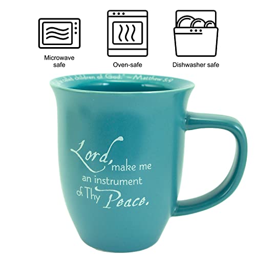 Abbey Gift Ceramic St. Francis Mug and Coaster Set, 4 by 4.38",56472T