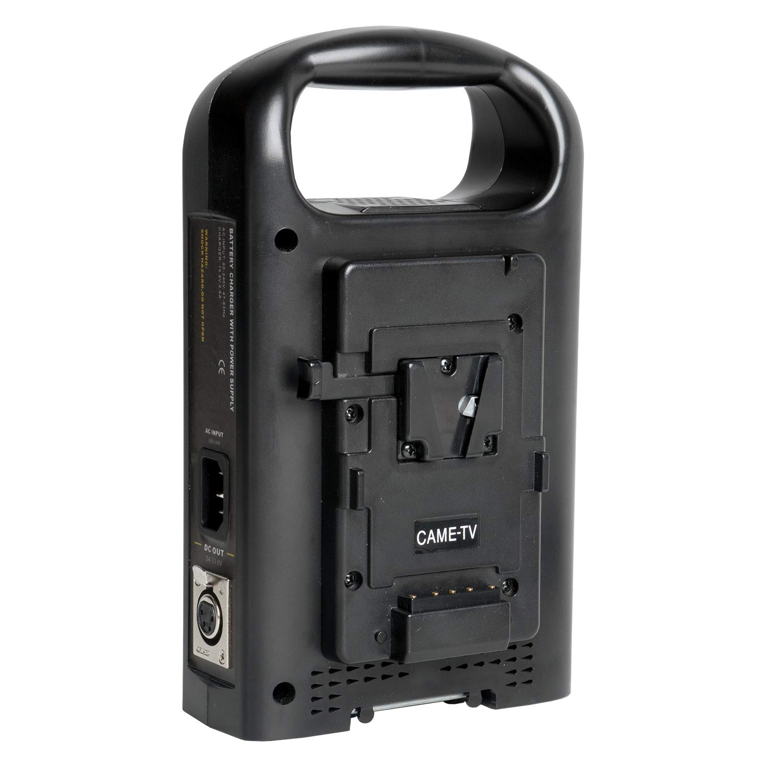 Came-TV Dual Channel V-Mount/V Lock Battery Charger and Voltage Converter with DC 24V Power Supply Output for LED Video Lights