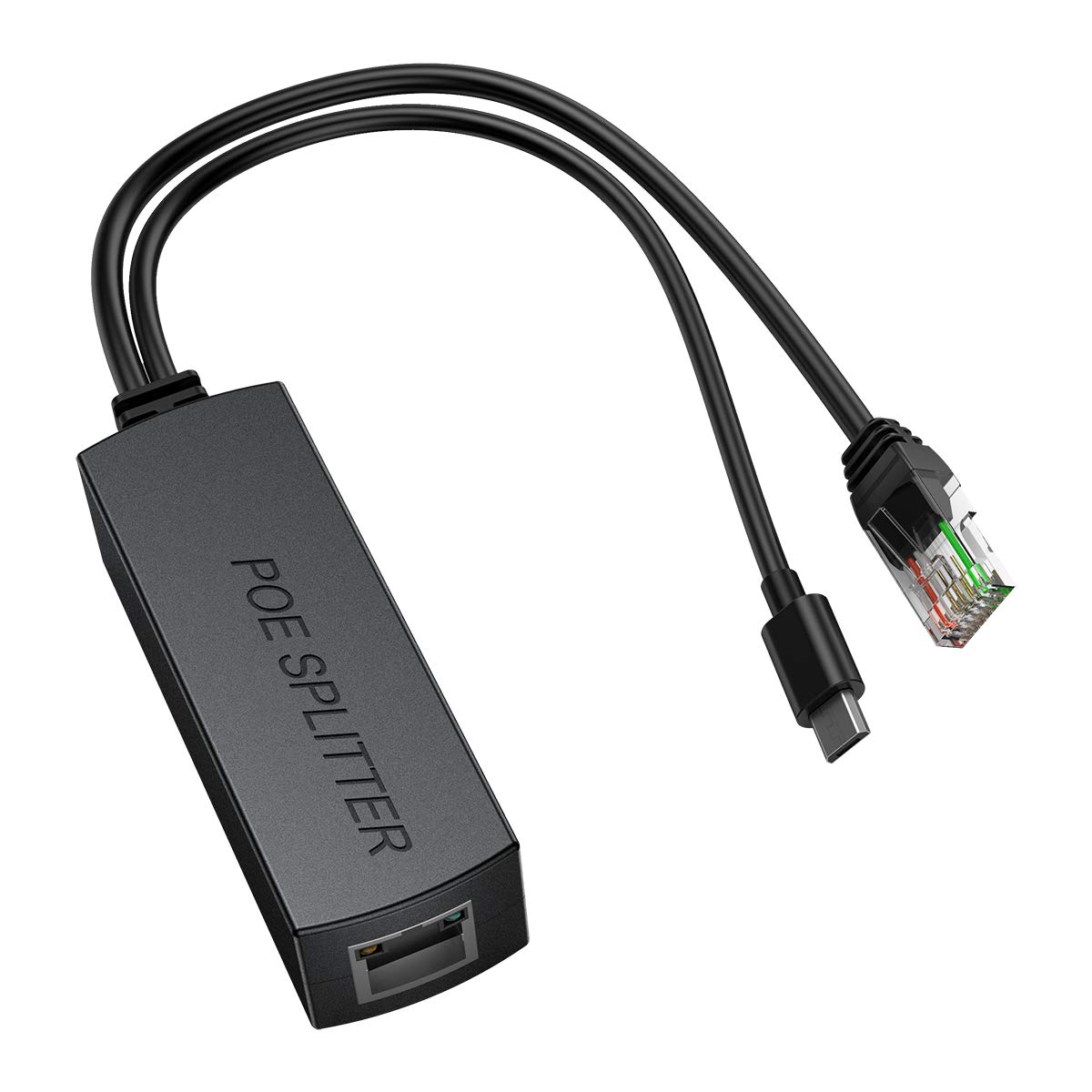 AuviPal 802.3af/at Compliant PoE Splitter (2 Pack), PoE to Micro USB 5V Power and 100Mbps Ethernet Adapter for Raspberry Pi, Fire TV Ethernet Adapter, Chromecast, Wyze Cam v2, Arlo 2 Pro, NanoPi