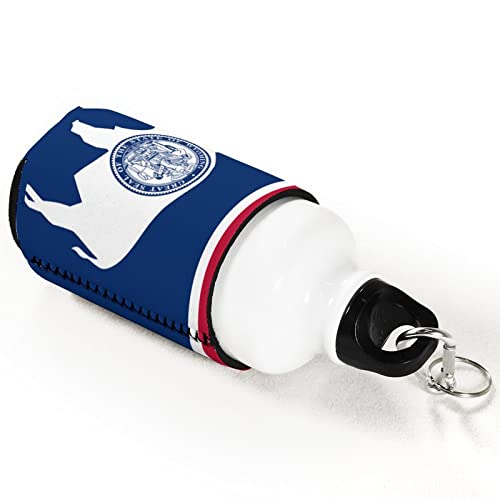 2 PCS Wyoming State Flag Can Cooler Sleeves Party Gift Beer Drink Coolers Coolies