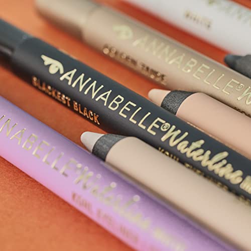 Annabelle Waterline Matte Kohl Eyeliner Pencil, Beige, Intense Colours, Matte Finish, Easy-To-Apply, Long-Lasting 10h, Waterproof, Transferproof, Cruelty-Free, 1.2 g