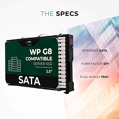 Water Panther 3.84TB SATA 6Gb/s 2.5" SSD for HPE ProLiant Servers | Enterprise Drive in Gen8/Gen9 Carrier
