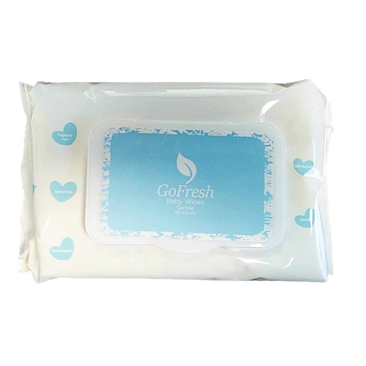 Fresh & Go GoFresh Baby Wipes, Gentle, 80 Count Per Pack (12)