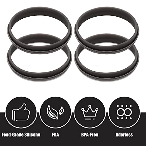 4pcs Replacement Gasket for Water Bottle, Silicone Lid Seal for Gatorade Water Bottle Replacement Gasket Compatible with 30oz Gatorade Gx