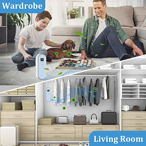 HomRing Air Purifier for Home, Anion Air Cleaner Fresh Cleanse Wall Air Purify Deodorizer for ets Odor Smokers Toilet Wardrobe Bathroom Cabinet Kitchen (Blue)