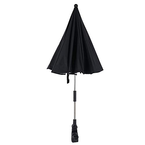 Sanmenxiadongjun Baby Comfort Universal Stroller Umbrella Anti UV 50 +, Universal Stroller Umbrella with Adjustable Arm, Folding Stroller Parasol for Outdoor Beach Outdoor Garden