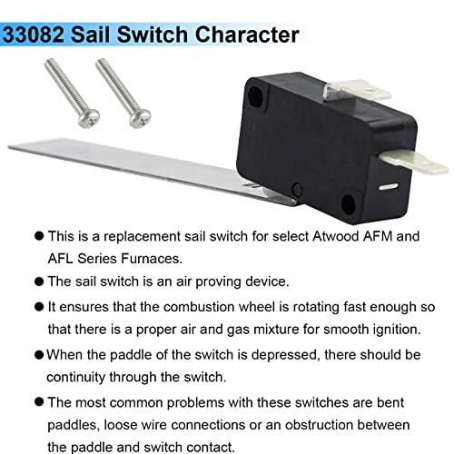 33082 SVC Df Sail Sw W/Brkt M/L Kit for Select Dometic Atwood RV Furnace Sail Switch