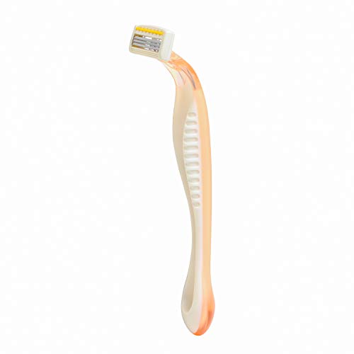 About Face Body Spa Shave 3-Blade Sensitive Disposable Razors With Coconut Oil Lube Strip, 4 Count