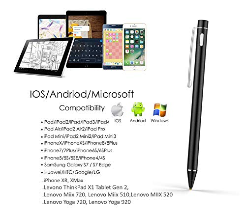 Active Stylus Touch Screen Drawing Writing Pen for Lenovo Yoga 730 720 Mix Miix 720 510 Flex 6 5 2 in 1 Laptop Replacement (NOT for Window Ink)