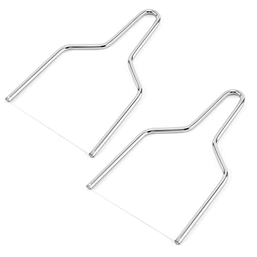 2 Pcs Cheese Slicer, Cheese Cutter Stainless Steel Cheese Slicers with Wire Easy And Fast Cutting Block Cheese Butter
