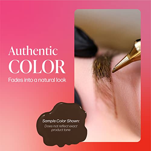 Perma Blend Brow Daddy Eyebrow Tattoo Ink - Schokolade - Brown Microblading Pigment for Permanent Makeup Professionals - Brown Ink for Brow Tattoo, Eyeliner and Lip Blushing - Vegan (0.5 oz)