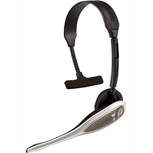 AT&T TL7912 DECT 6.0 Cordless Headset with Softphone Call Manager and Handset Lifter, Silver, Silver/gold