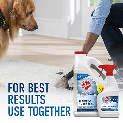 Hoover Oxy Deep Cleaning Carpet Shampoo, Concentrated Machine Cleaner Solution, 116oz Formula, AH30936, White