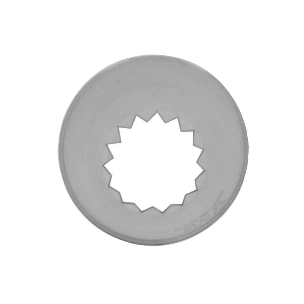 Ateco # 866 - French Star Pastry Tip 1/2'' Opening Diameter- Stainless Steel