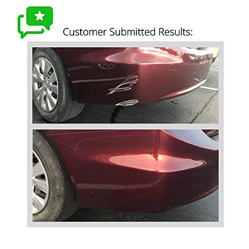 Carfidant Red Car Scratch Remover - Ultimate Scratch and Swirl Remover for Red Color Paints - Polish & Paint Restorer - Easily Repair Paint Scratches, Scratches, Water Spots! Car Buffer Kit