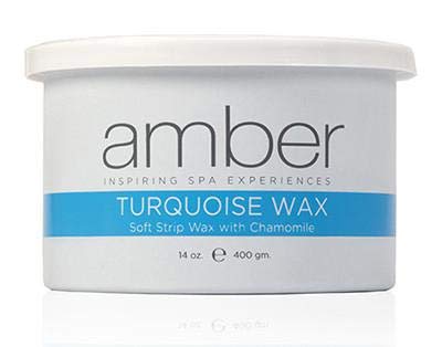 Amber Professional Waxing Turquoise Wax 14 oz Can