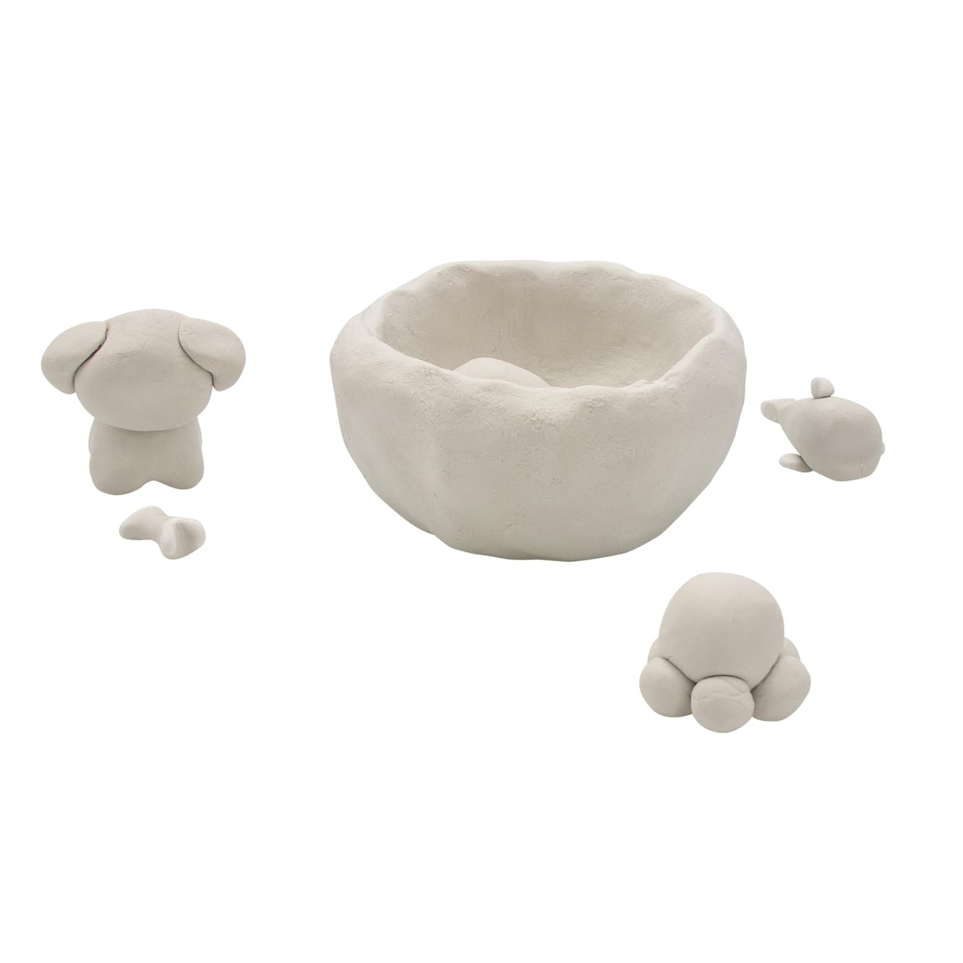 19 lbs Natural Air-Dry Clay, Air-Hardening Modeling Clay, Pottery Clay, Baking Clay, Self Hardening Pottery Clay, All-Purpose Modeling Clay, White