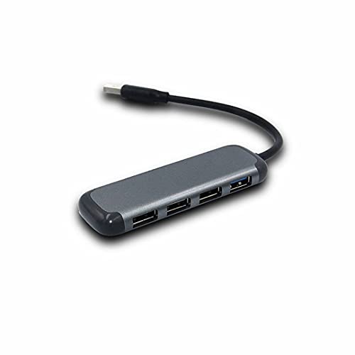 USB Extender Four-Port HUB3.0 Splitter Four-in-one Expansion Dock Aluminum Alloy OTG hub (Champagne Gold)