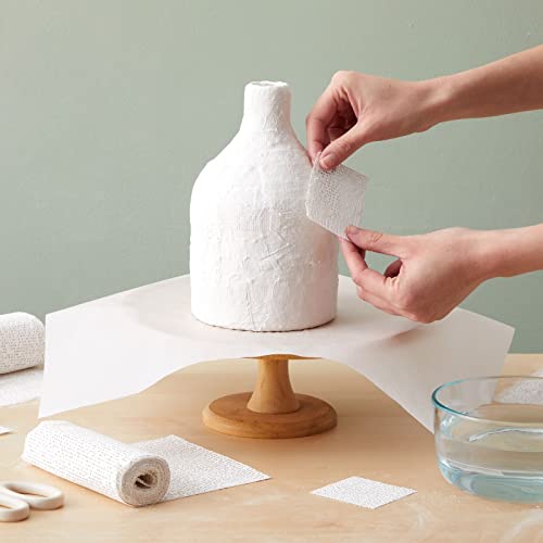 4-Pack Cloth Plaster Wrap Rolls for Arts and Crafts Projects, 6 x 180 Inches