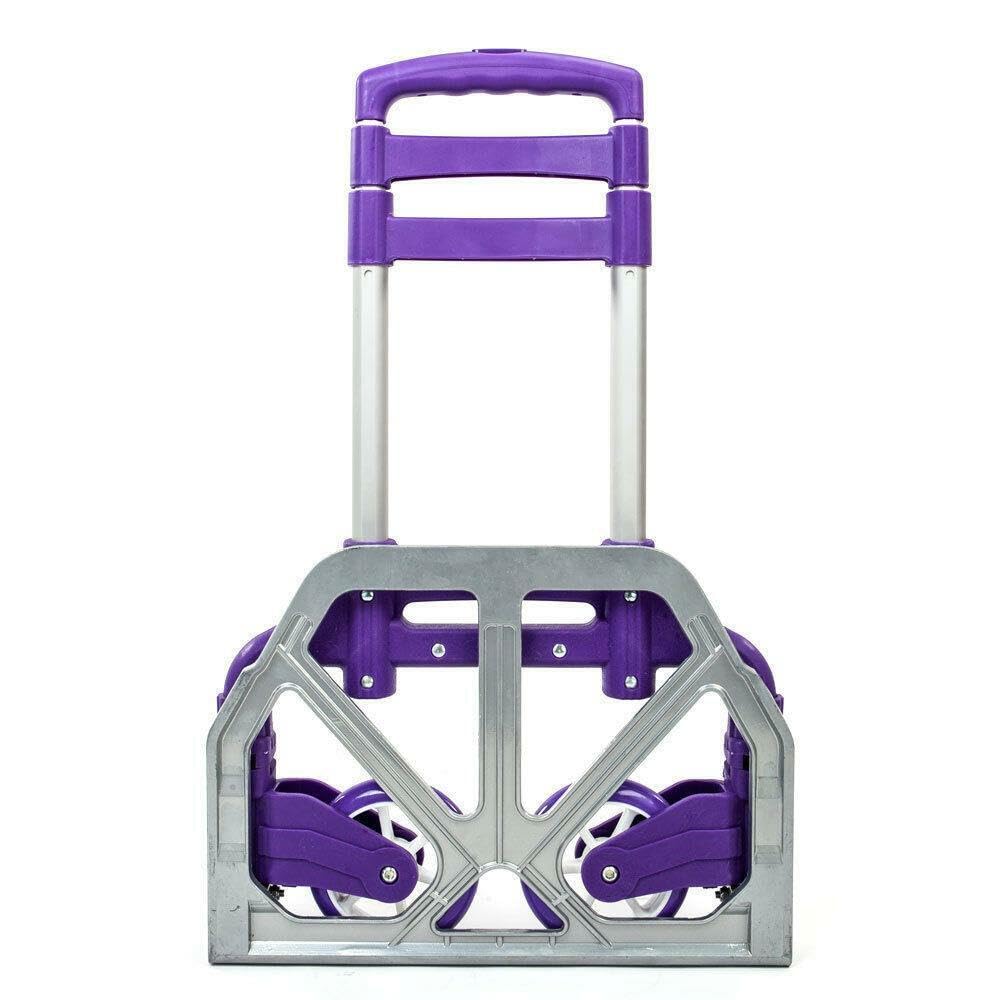 170lbs Luggage Cart Folding Dolly Collapsible Trolley Push Hand Truck Shopping