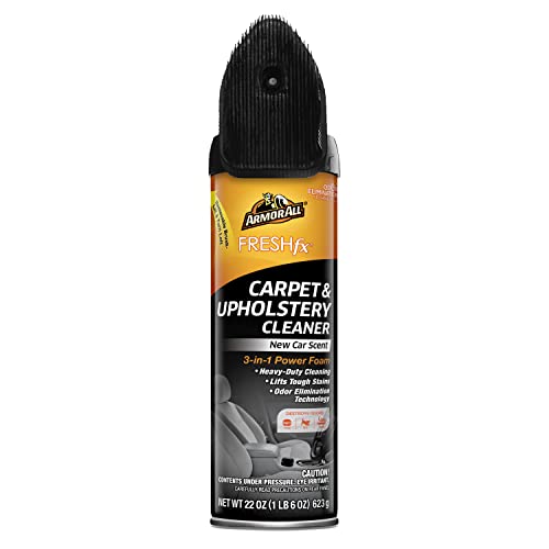 Carpet and Upholstery Cleaner Spray by Armor All, Car Upholstery Cleaner for Tough Stains, 22 Fl Oz, 1 Count (Pack of 1)