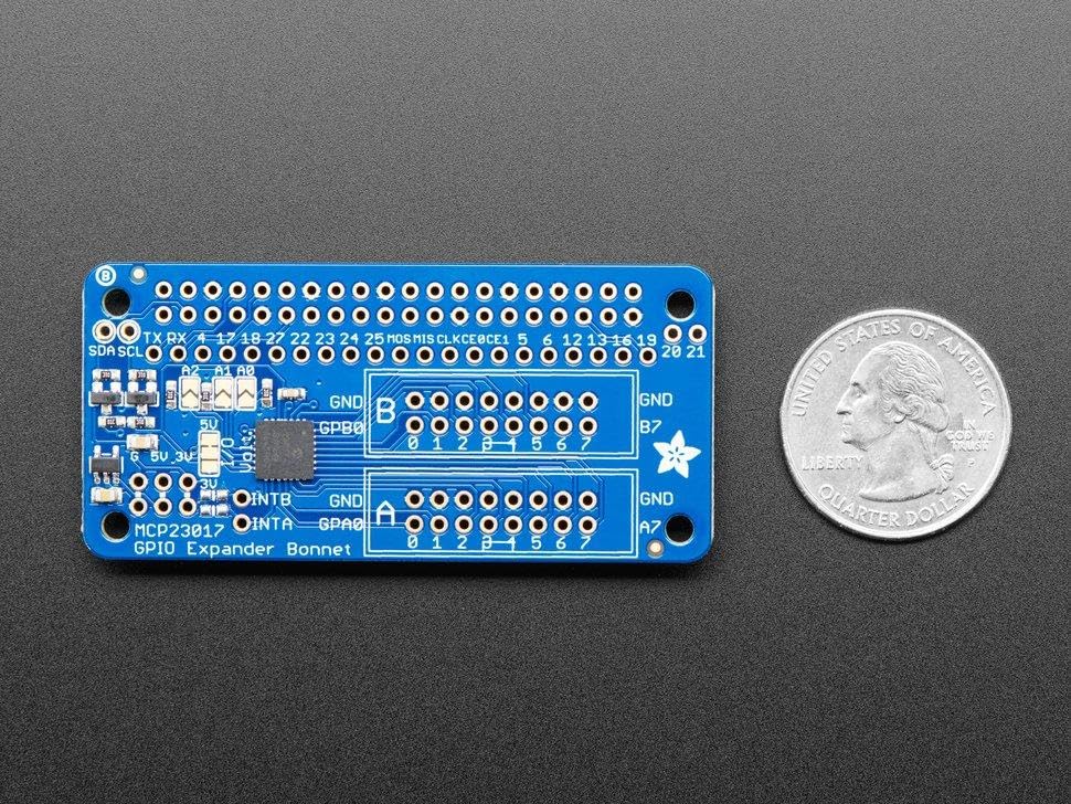 Adafruit 4132 GPIO Expander Bonnet - 16 Additional I/O Over 12C