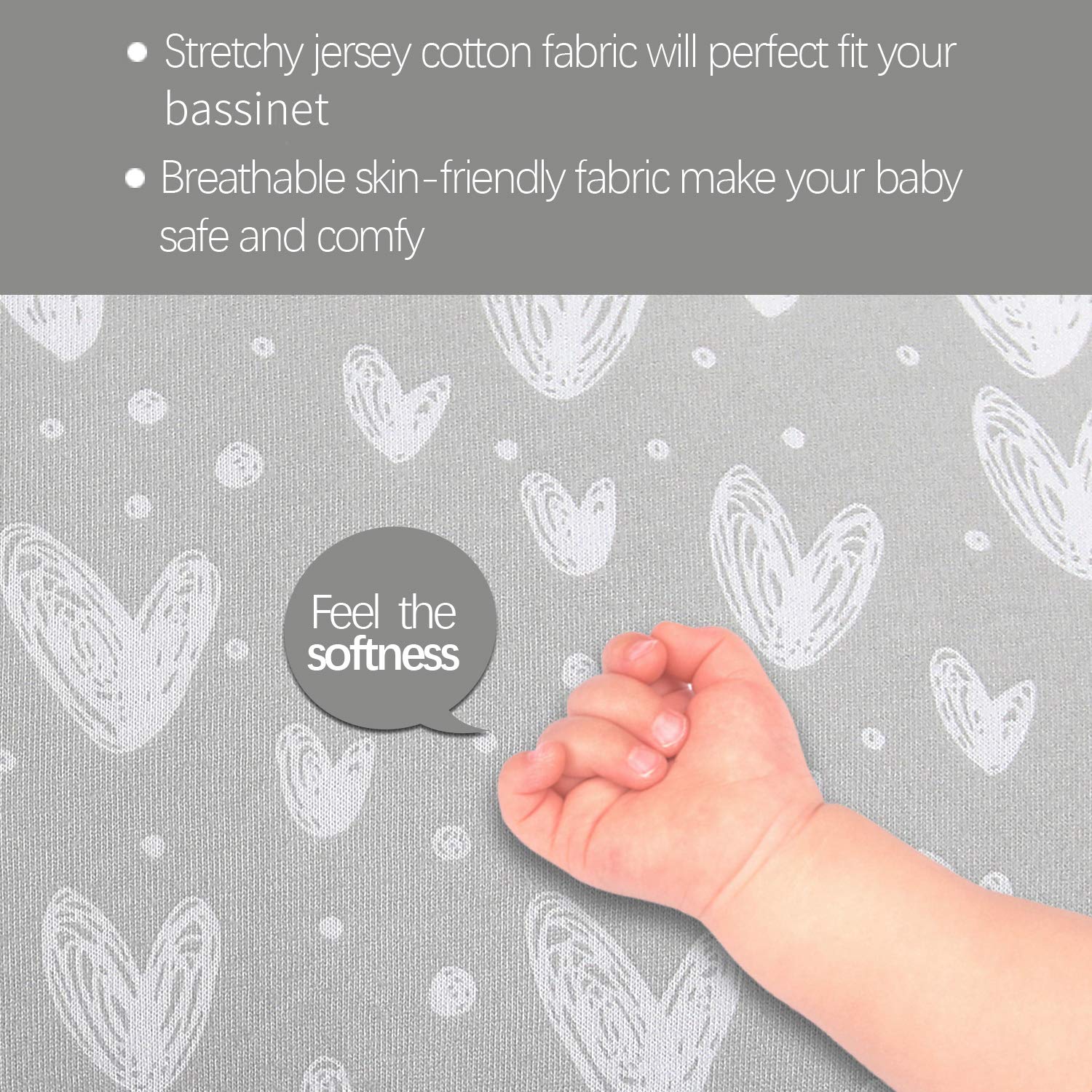 Bassinet Mattress Pad Covers and Sheets for Delta Children Sweet Dream Bassinet