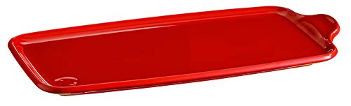 Emile Henry Large, Burgundy Appetizer Platter, 12 x 6 inch