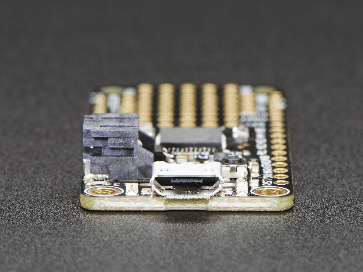 Adafruit Feather 32u4 Basic Proto - Single Board Computer with USB, I2C - Assembled Board, Headers Included