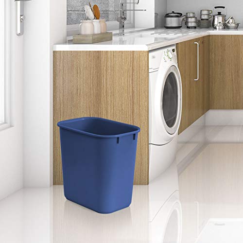 Acrimet Wastebasket Bin 27QT (Plastic) (Blue Color) (Set of 4)