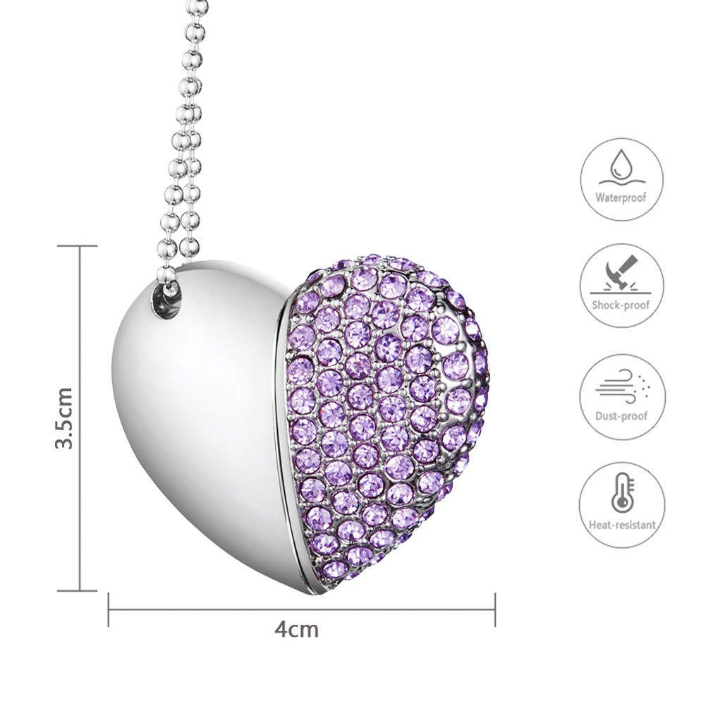 GARRULAX USB Flash Drive, 8GB / 16GB / 32GB / 64GB USB2.0 USB Memory Stick Date Storage Pendrive Thumb Drives(64GB,Purple)