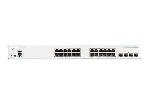 Cisco Business CBS250-24T-4G Smart Switch | 24 Port GE | 4x1G SFP | Limited Lifetime Protection (CBS250-24T-4G-NA)