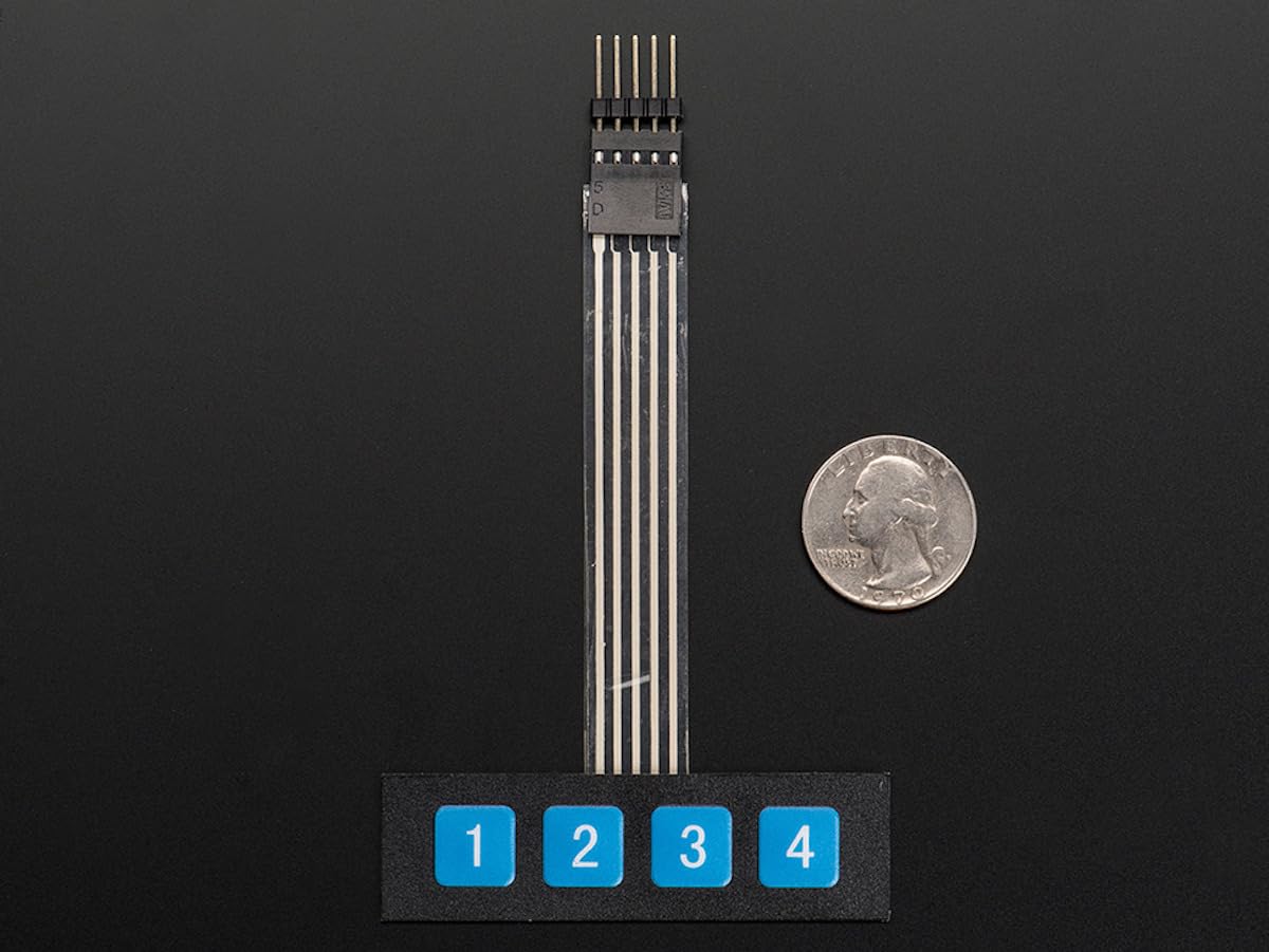 Adafruit Membrane 1x4 Keypad + Extras [ADA1332]
