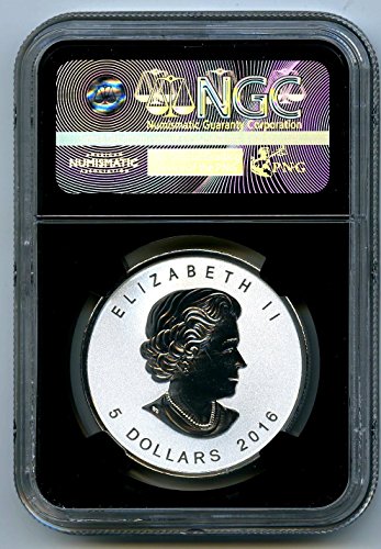 2016 Canada Coin Canadian Silver Maple Leaf Reverse Proof ROARING GRIZZLY Privy FIRST RELEASES $5 PF70 NGC