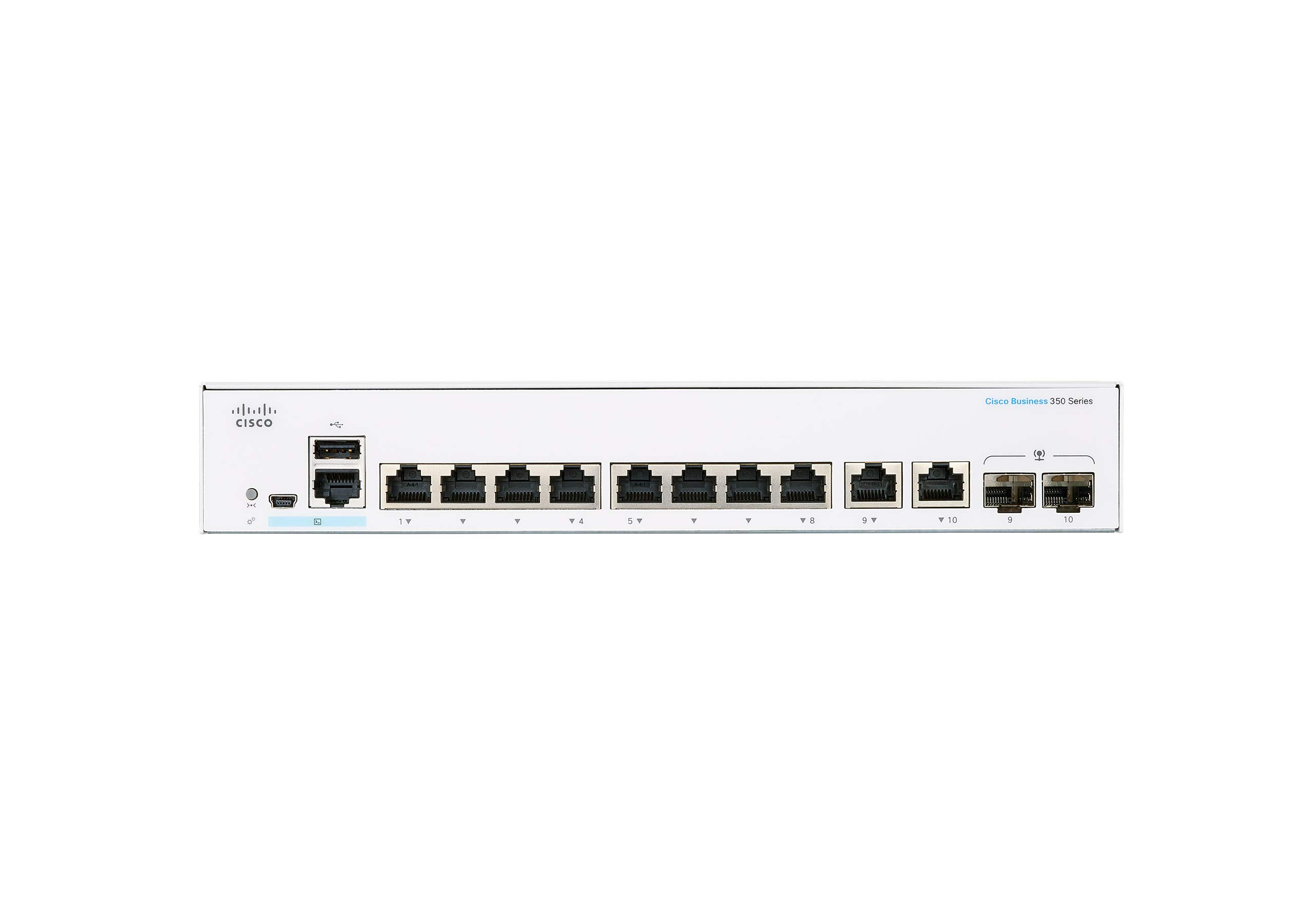 Cisco Business CBS350-8T-E-2G Managed Switch | 8 Port GE | Ext PS | 2x1G Combo | Limited Lifetime Protection (CBS350-8T-E-2G-NA)