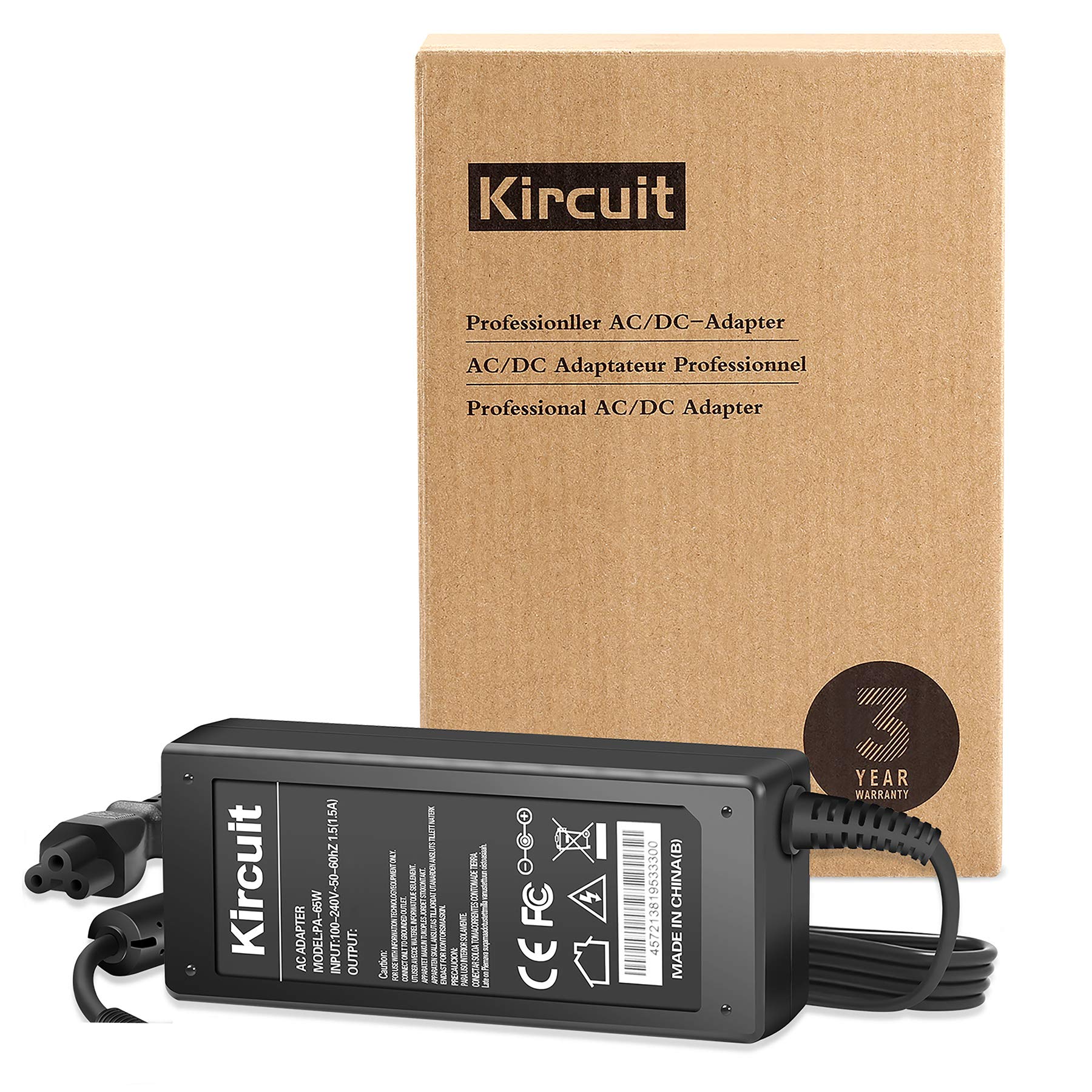 Kircuit AC/DC Adapter Charger for Hitachi LE32V407 HDTV TV Monitor Television Power Supply