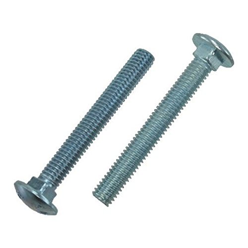 3/16"-24 X 2-1/2" Zinc Plated Square Neck Grade 2 Carriage Bolts (Box of 100)