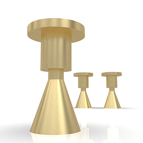 Gold Hooks for Wall Set of 2 β Decorative Wall Hooks Brass Metal β Modern Entryway Hooks β Bathroom Towel Hooks - Hanging Simple Wall Mounted Coat Hook
