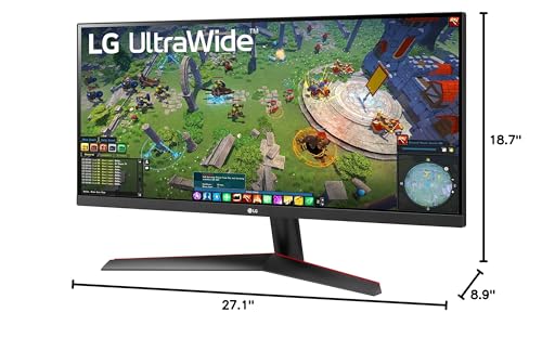 LG 29WP60G-B 29" HDR UltraWide FHD FreeSync Monitor with an Additional 1 Year Coverage by Epic Protect (2020)