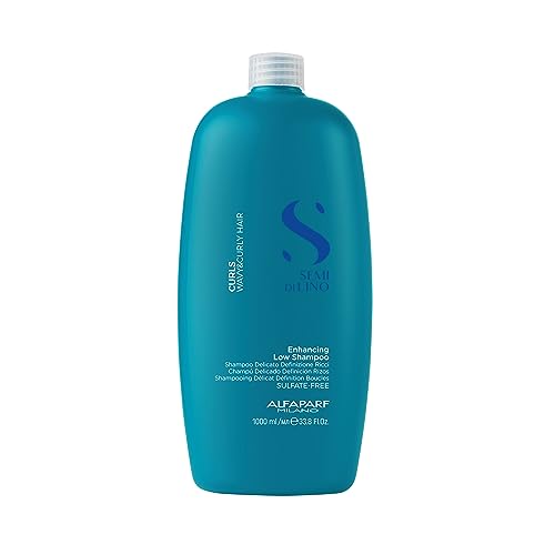 Alfaparf Milano Semi Di Lino Curl Enhancing Hair Shampoo - Anti Frizz Shampoo to Deeply Cleanse, Hydrate and Nourish Wavy & Textured Hair - Vegan, Frizz Control Hair Care Products (8.45 oz / 250 ml)
