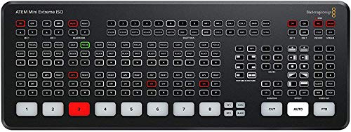 Blackmagic Design ATEM Mini Extreme ISO HDMI Live Stream Switcher Bundle with 6’ HDMI Cable, 7’ Cat5e Cable, and 5-Pack of SolidSignal Cable Ties (SWATEMMINICEXTISO)