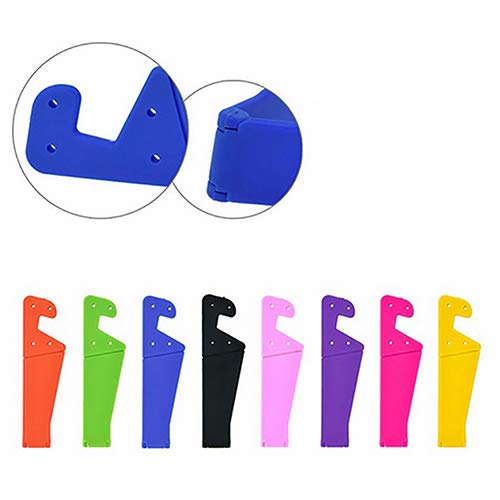 hudiemm0B Phone Holder, Universal Foldable Cell Phone V-Shape Stand Holder Mount Compatible with Smartphone Tablet Black