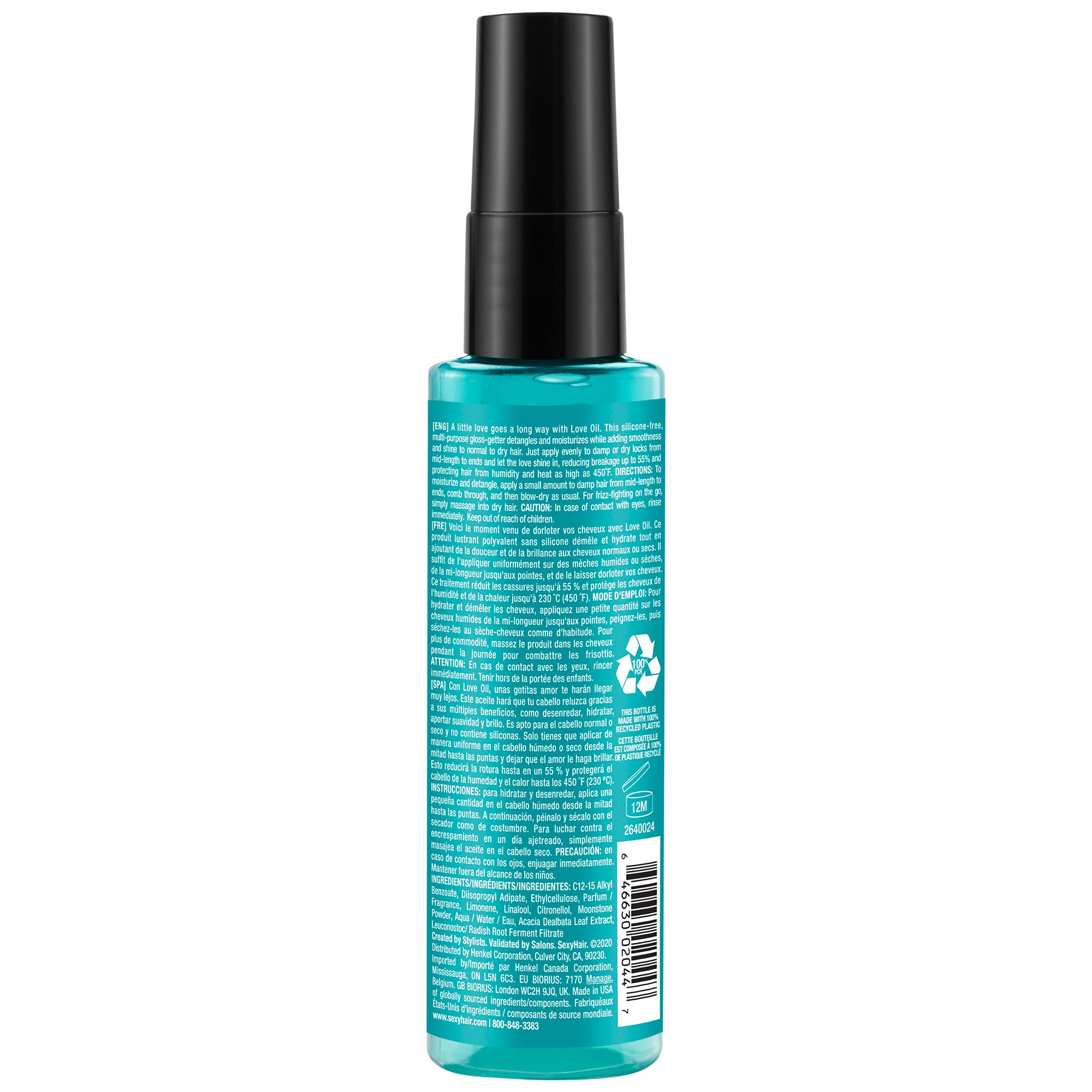 SexyHair Healthy Love Oil Moisturizing Oil, 2.5 oz., white